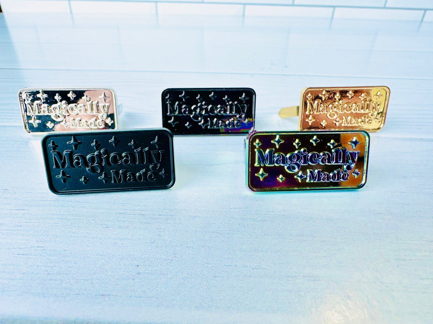 Magically Made Metal Bag Tag Label – Wonderground Fabrics