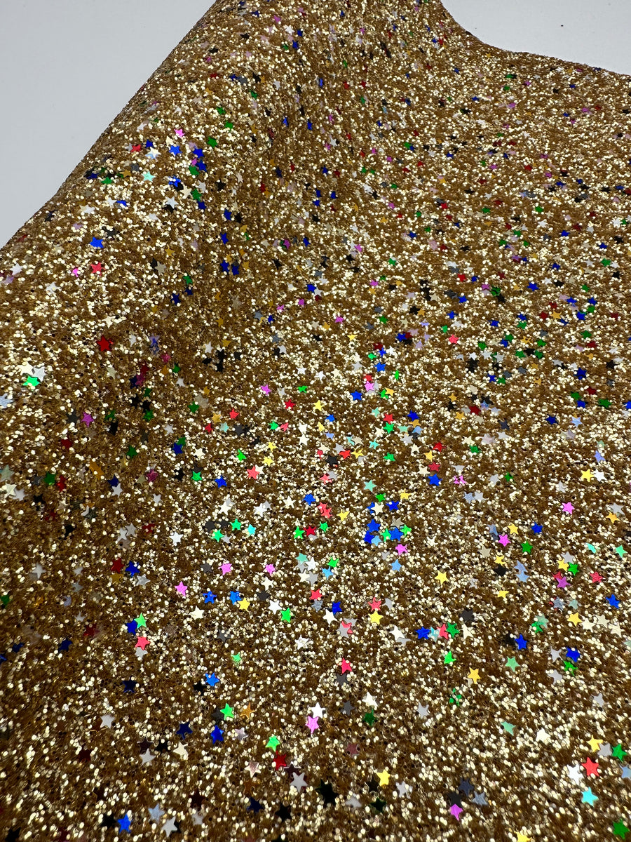 Gold Party Star Glitter Craft Vinyl – Wonderground Fabrics